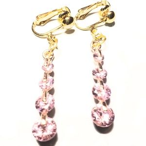 custom made jewelry | Jewelry | 5 Champaign Cz Pink Rose Gold Drop ...